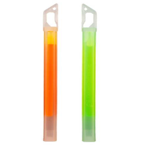 Lifesystems 15 Hour Glow Sticks Green Orange 2 Pack