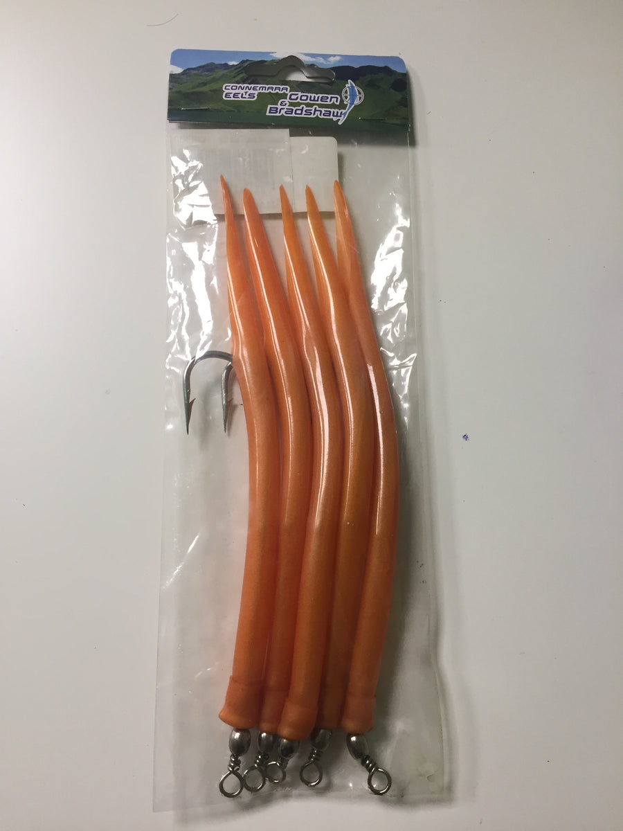Gowen & Bradshaw Connemara Rubber Eels (Size 10/0)(Natural)(5 Pack ...