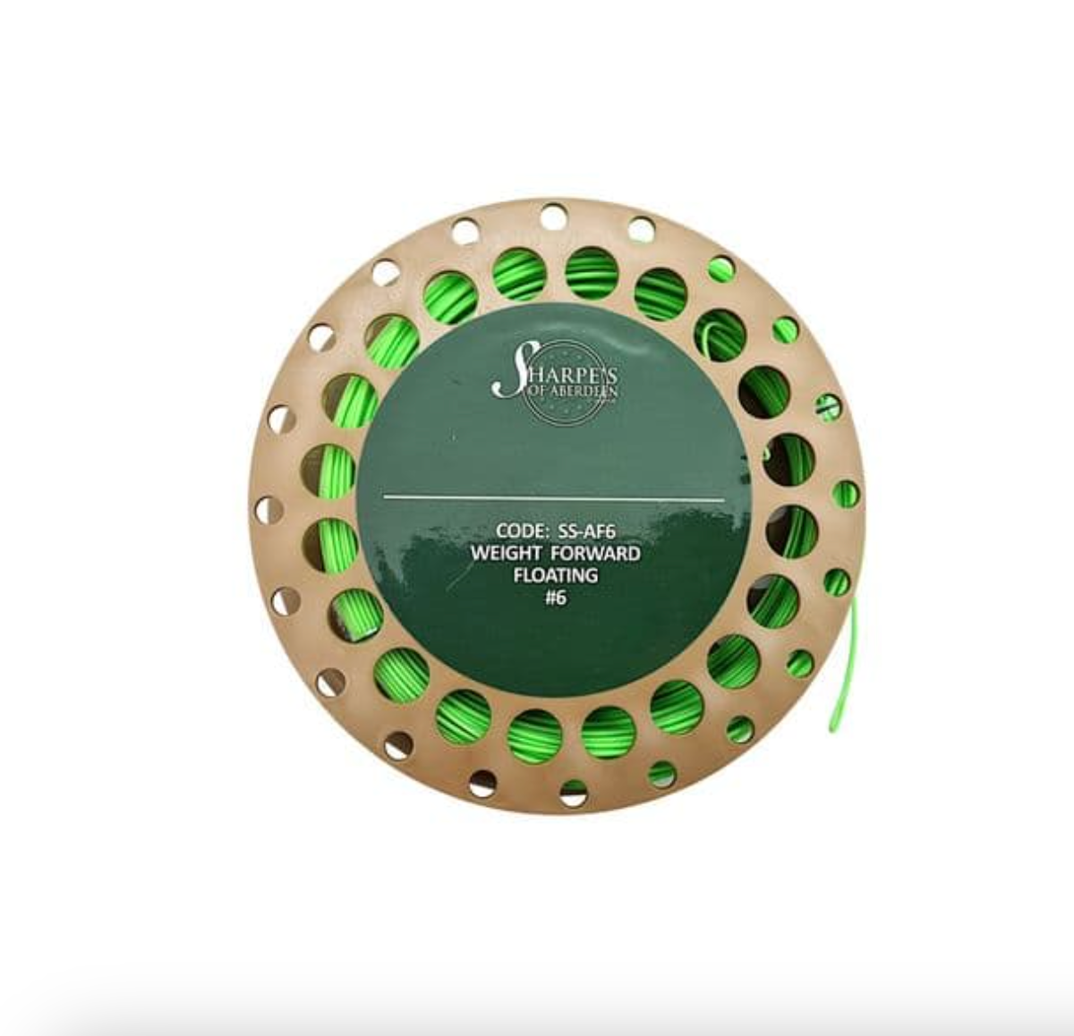 Sharpes Aquarex Weight Forward Floating Fly Line (#6/100ft)(Green ...