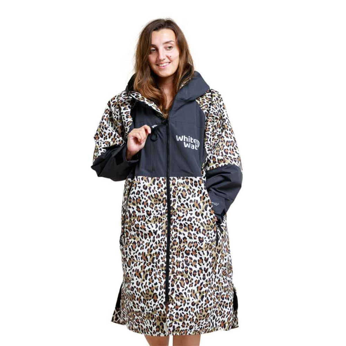 White Water Robes Unisex Hardshell Changing Robe - Adults (Leopard Pri ...